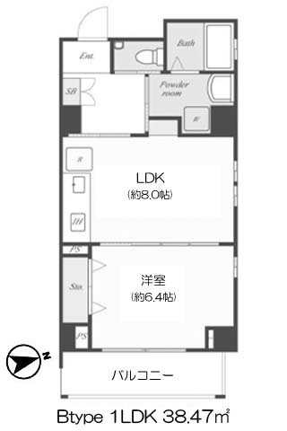 Urbex Tenroku(アーベックス天六) Btype 1LDK 38.47㎡│天神橋筋六丁目 | 不動産マニアby最大仲介手数料無料のバッカス不動産